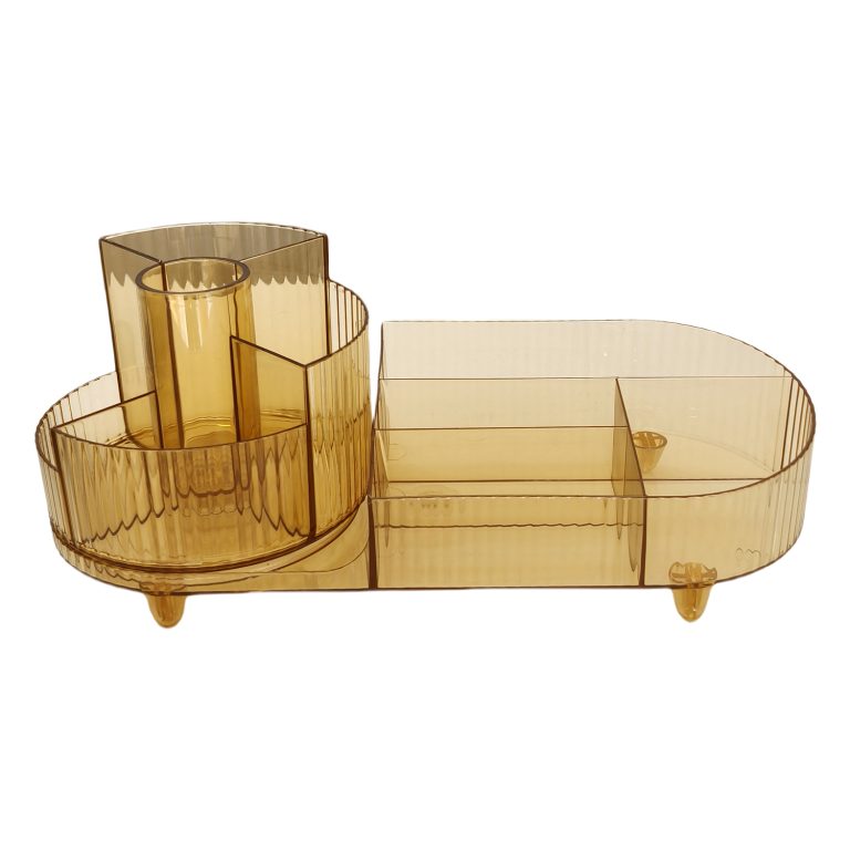 Cosmetics storage box is used for dressing table, bathroom counter ...